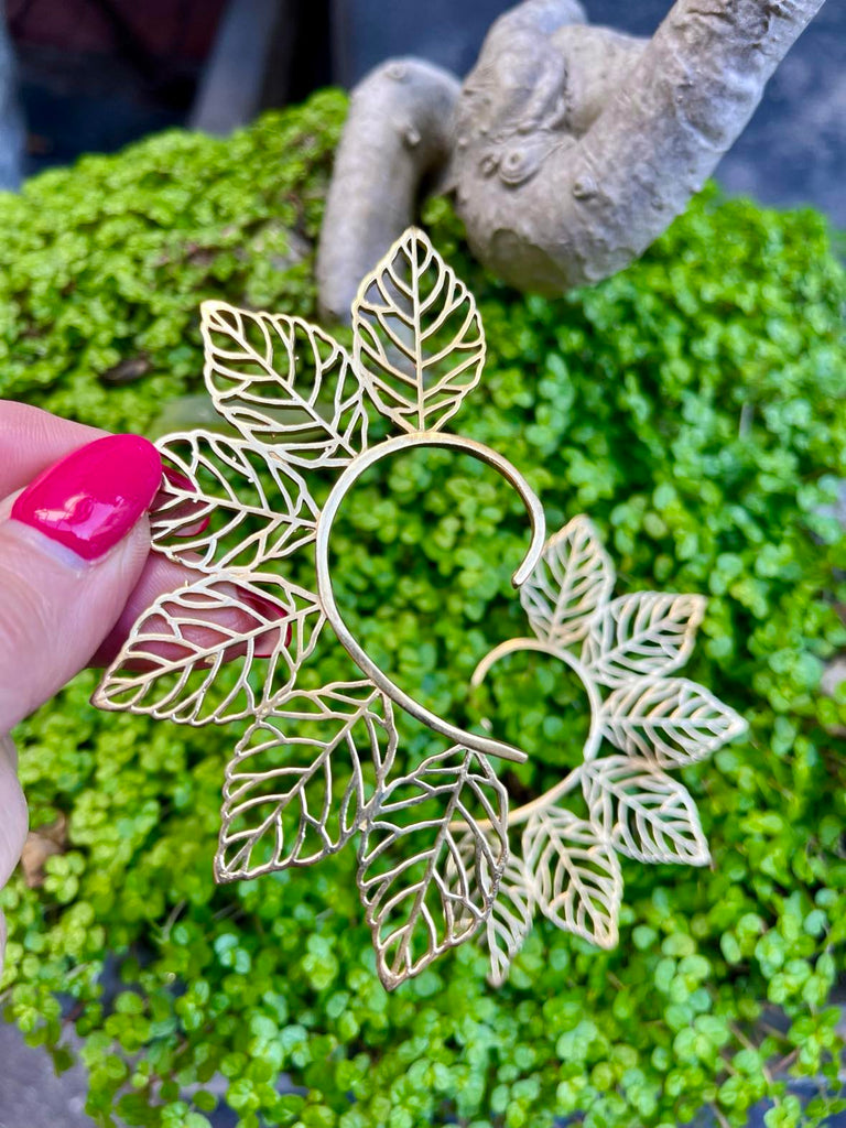 Brass 6 Leaf Pixie Cuff – Habiba Boho Boutique