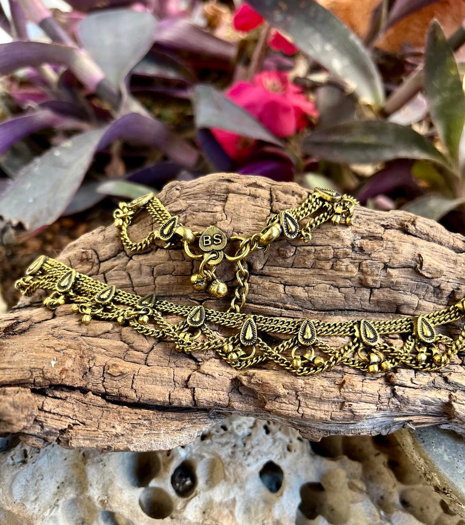 Brass Chain Anklet – Habiba Boho Boutique