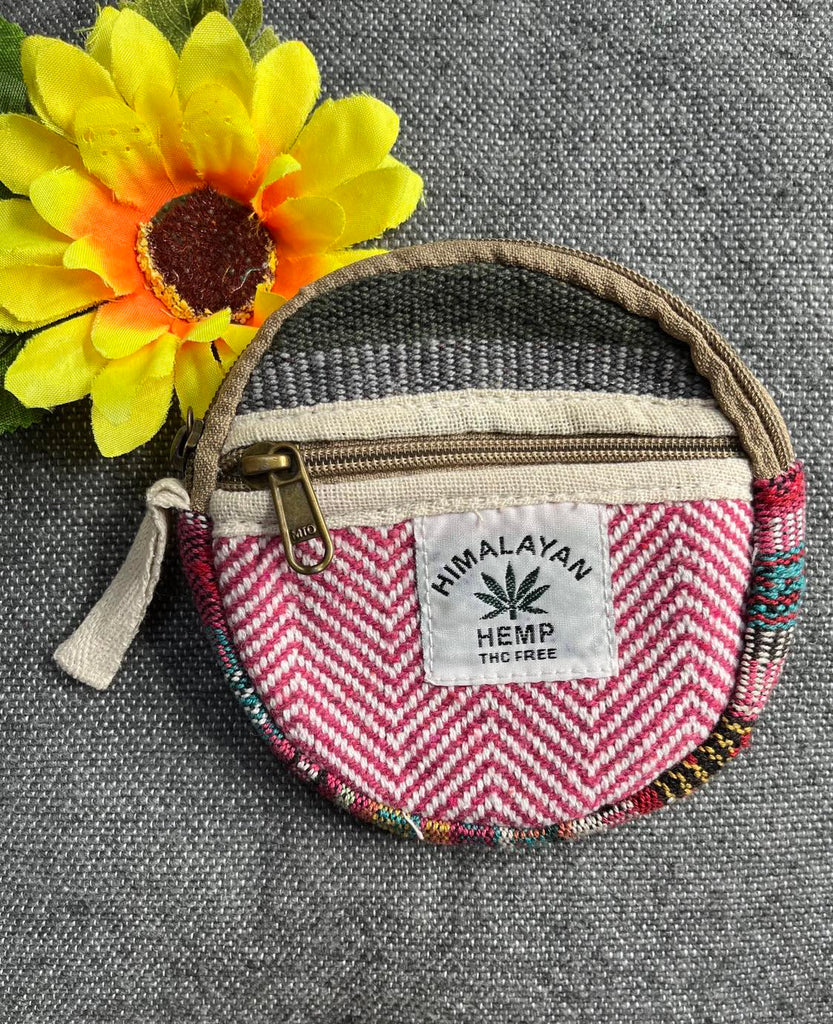 Hemp Zipped Purse Round – Habiba Boho Boutique