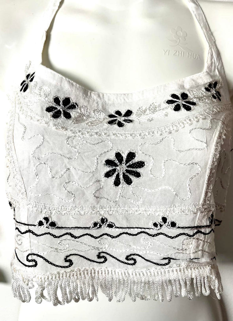 Indie Embroidered Crop Top – Habiba Boho Boutique
