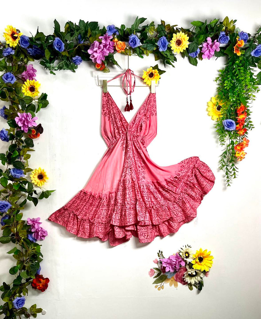 Prayer Mini Halterneck Dress – Habiba Boho Boutique