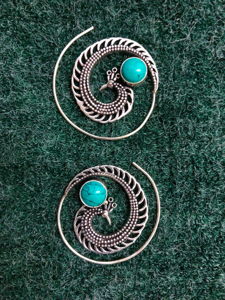 Indie Slide-Through Earings Silver – Habiba Boho Boutique