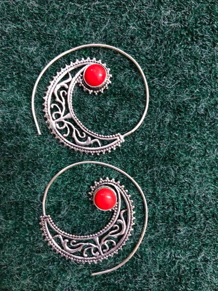 Indie Slide-Through Earings Brass – Habiba Boho Boutique